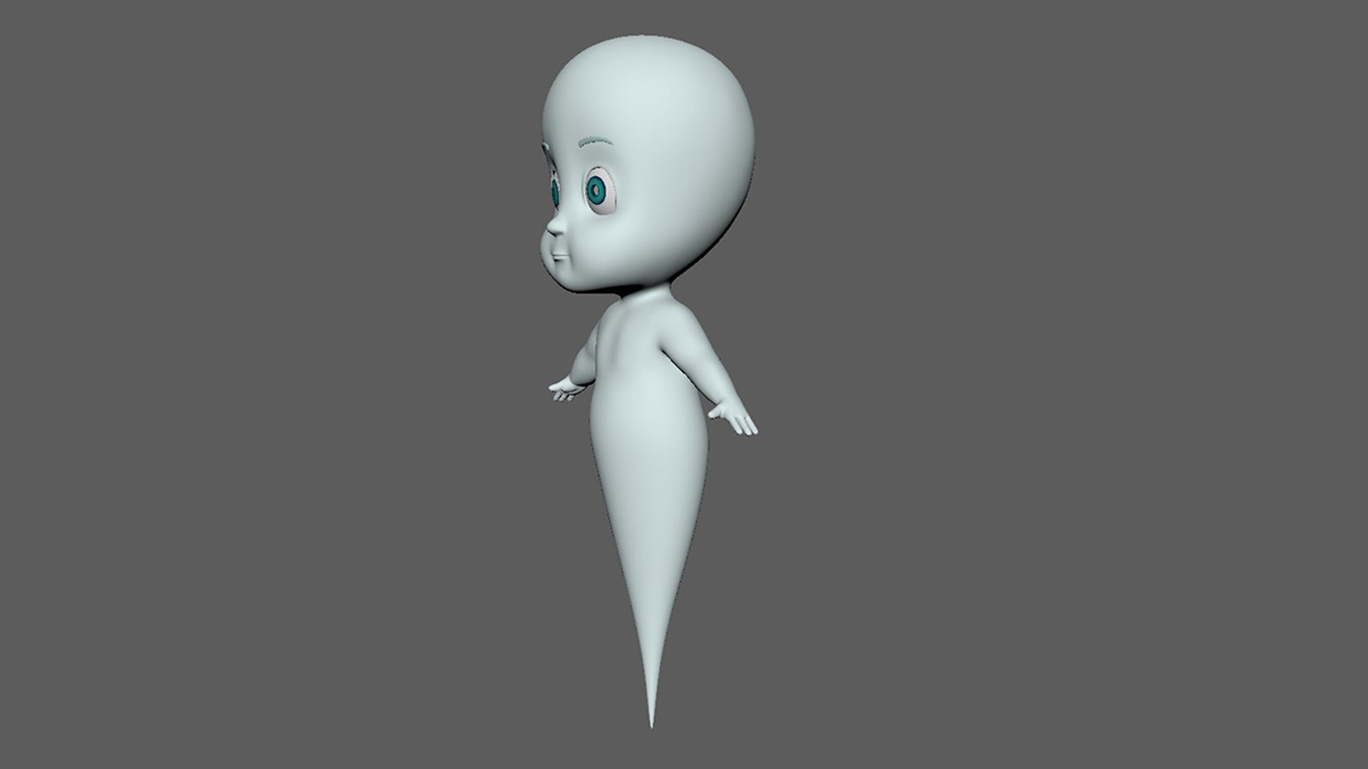 Ghost Cartoon 3D - TurboSquid 1638302