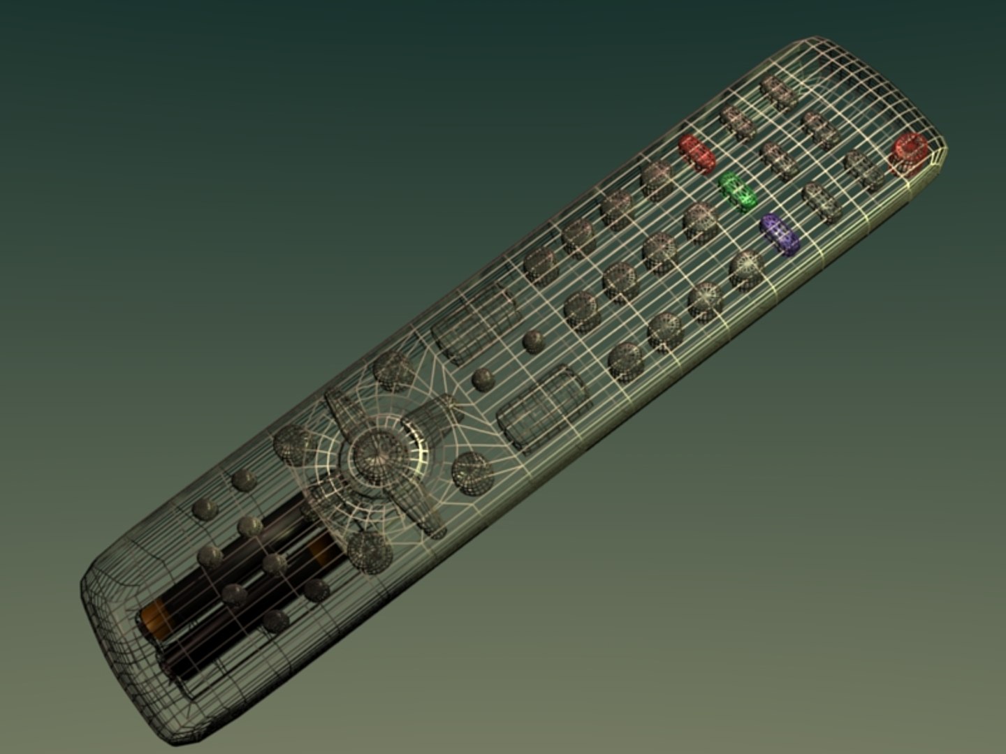 3d model tv remote
