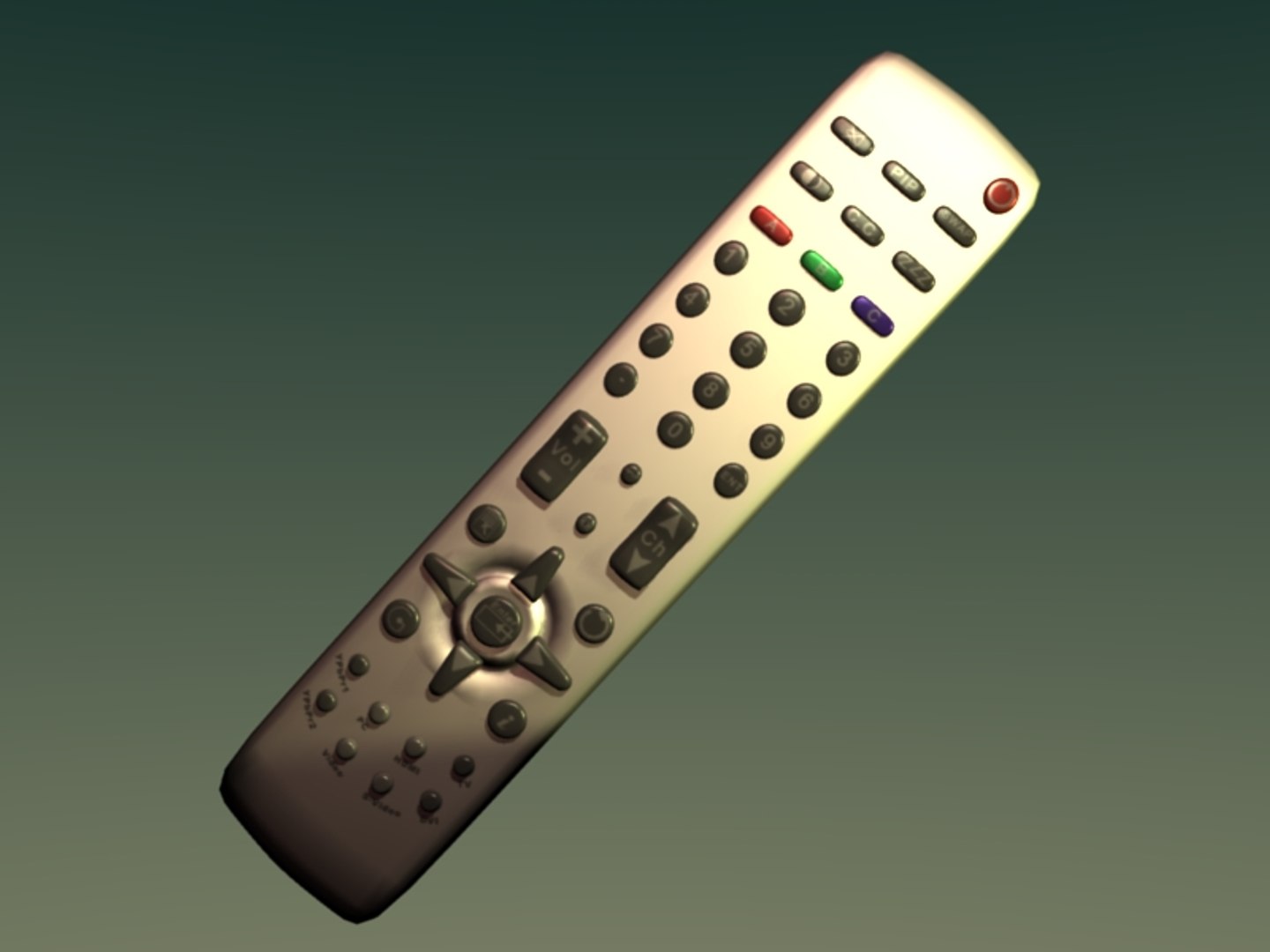 3d model tv remote