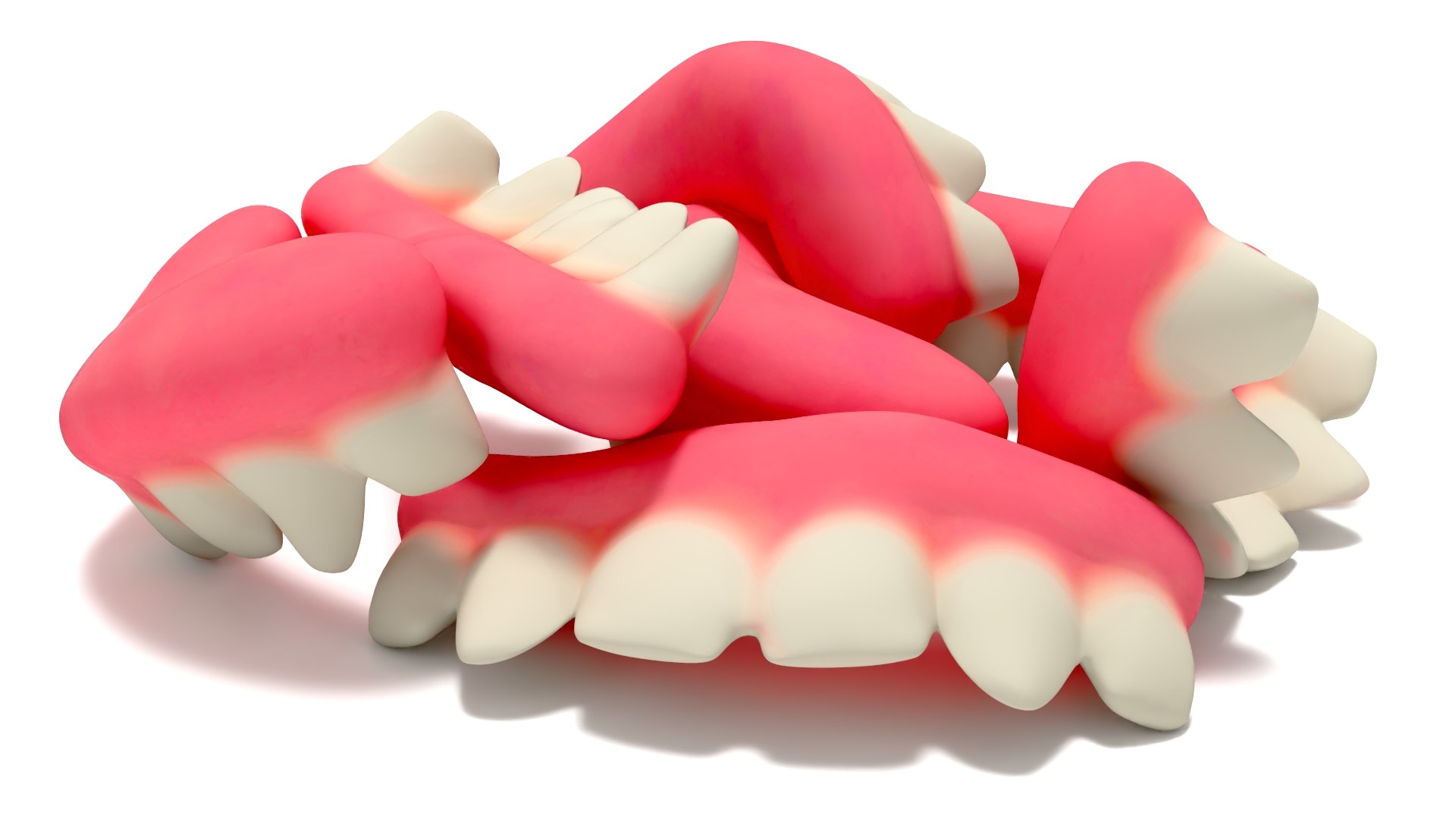 3D Gummy Teeth Candies Bunch - TurboSquid 2234600