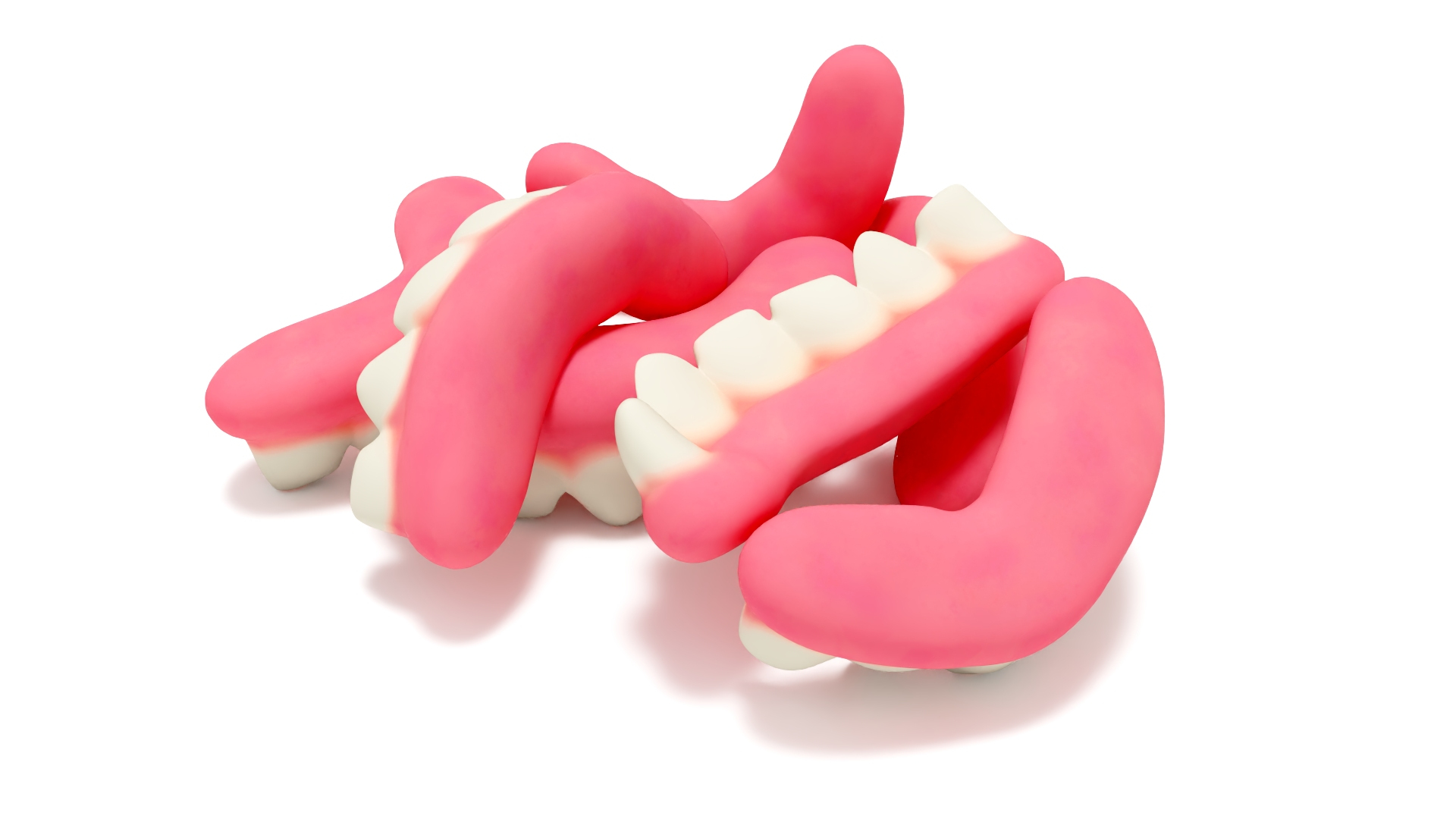 3D Gummy Teeth Candies Bunch - TurboSquid 2234600