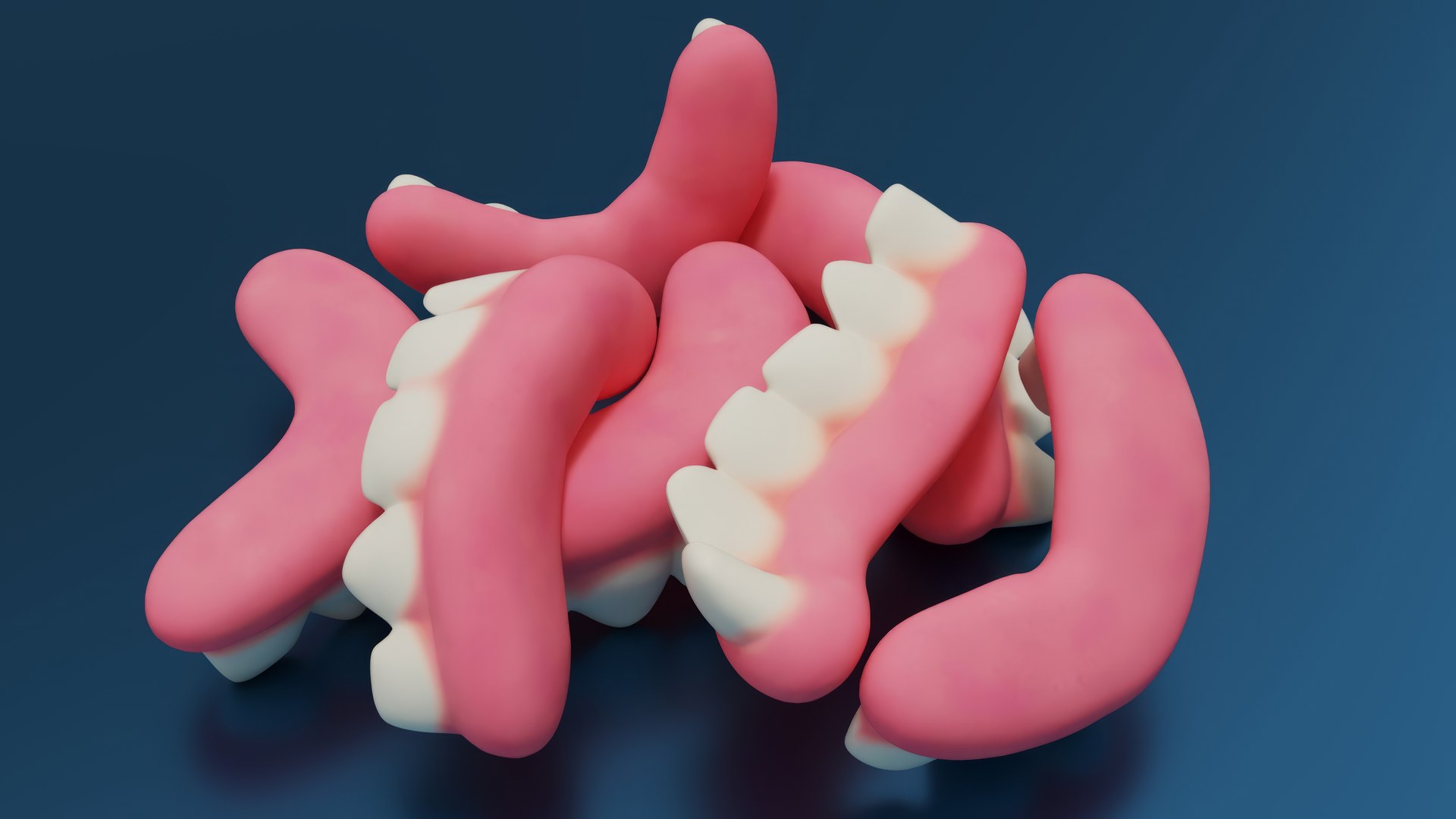 3D Gummy Teeth Candies Bunch - TurboSquid 2234600