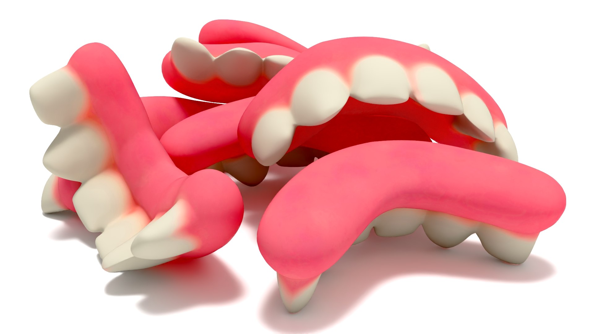 3D Gummy Teeth Candies Bunch - TurboSquid 2234600