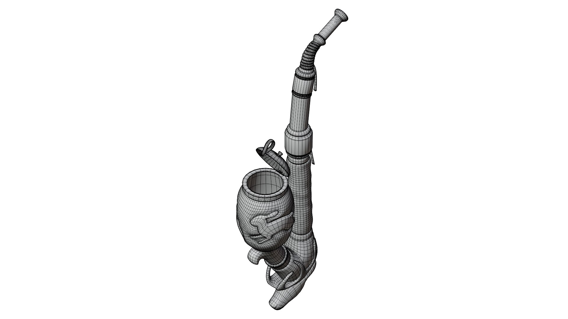 3D Vintage Smoking Pipe Model - TurboSquid 2261490