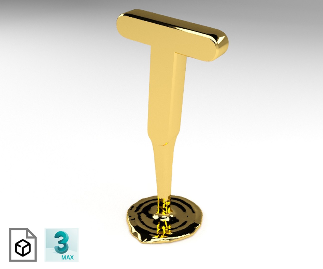 3D Model Letter - TurboSquid 1408531