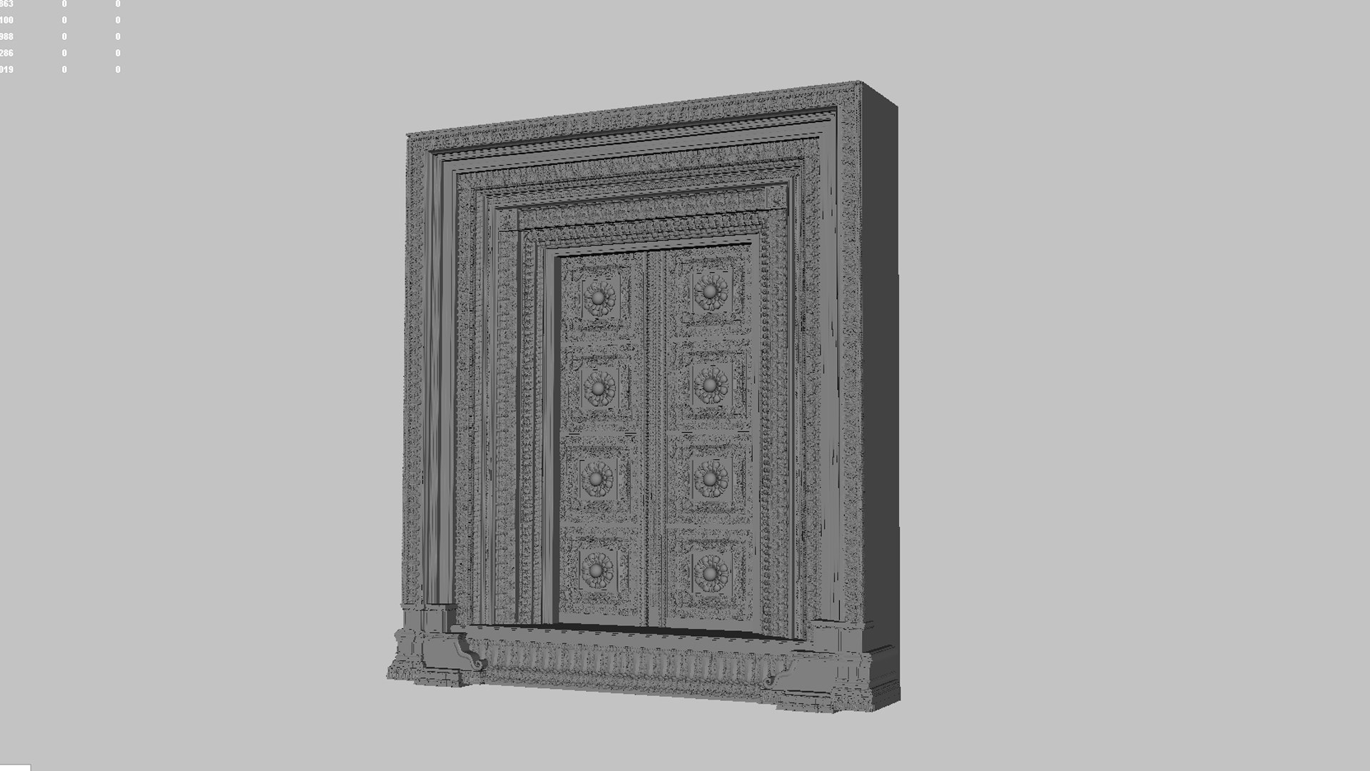 3D model traditional decorative door - TurboSquid 1748880