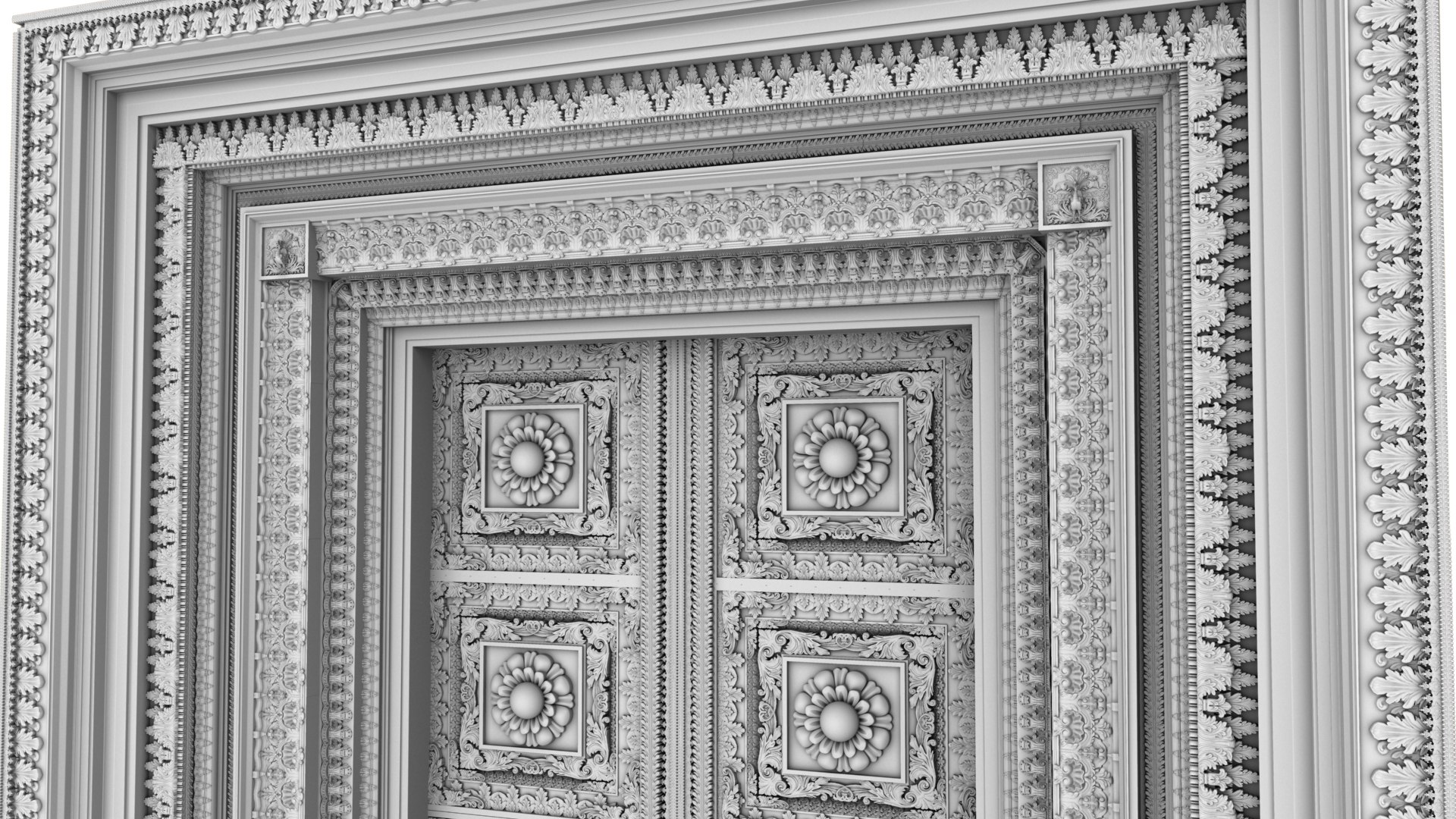 3D model traditional decorative door - TurboSquid 1748880