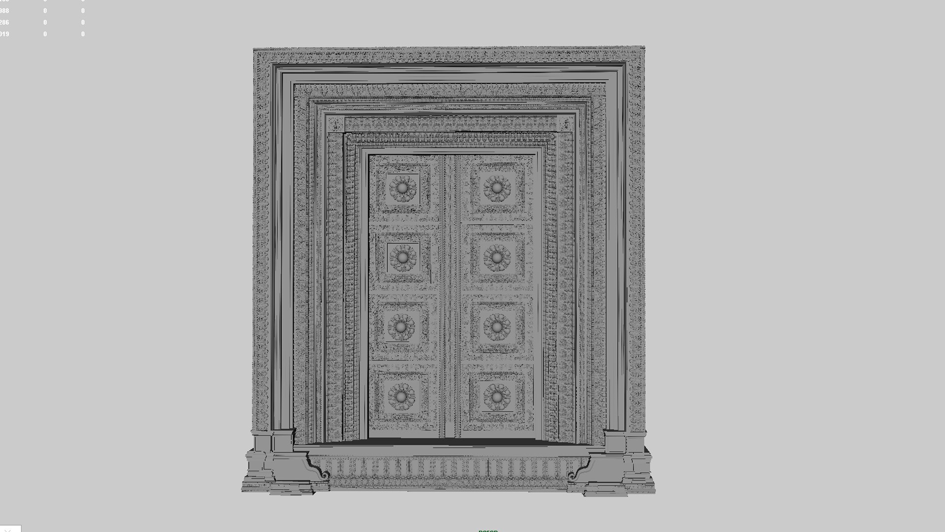 3D model traditional decorative door - TurboSquid 1748880