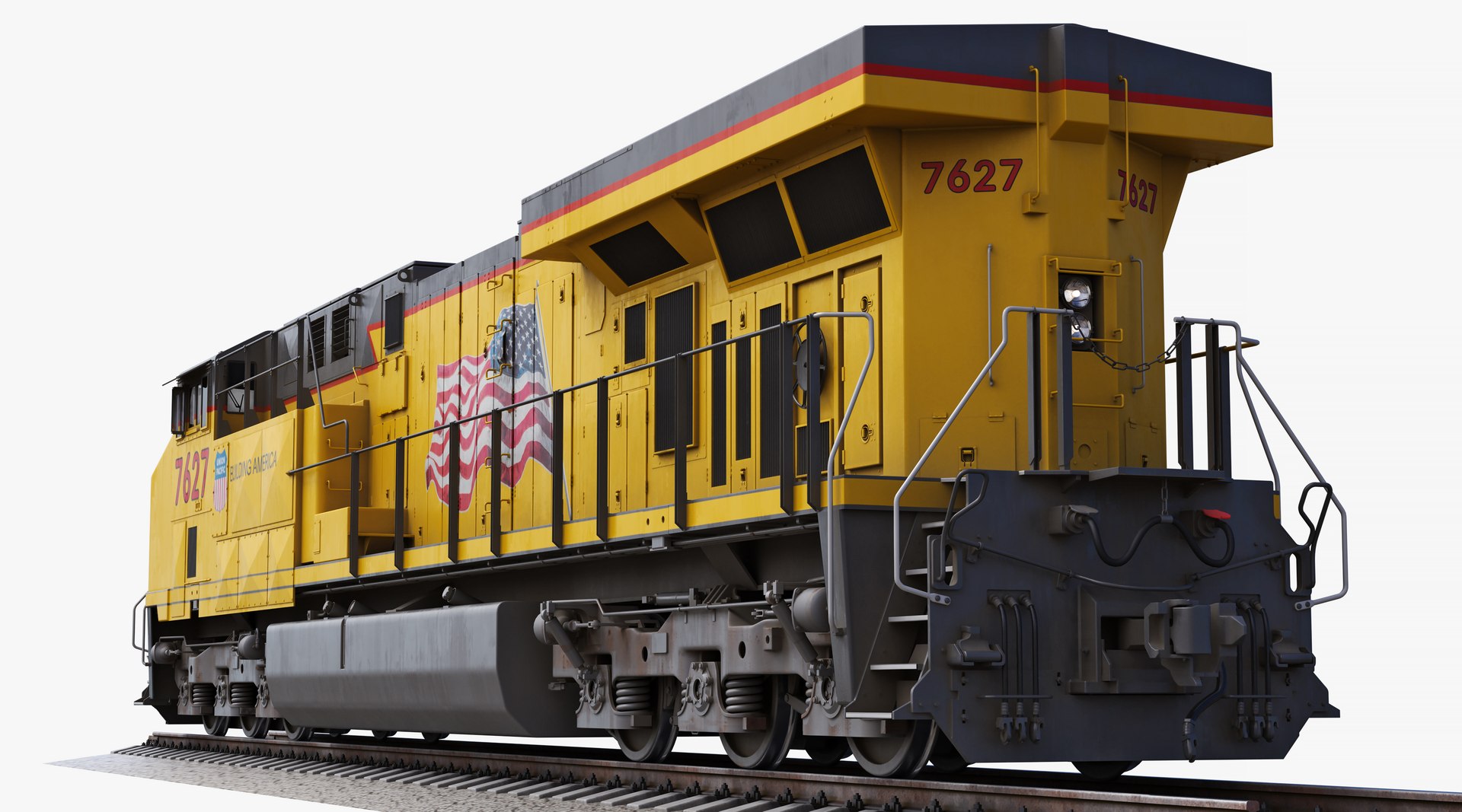 Locomotive ge es44ac union pacific 3D model - TurboSquid 1423025