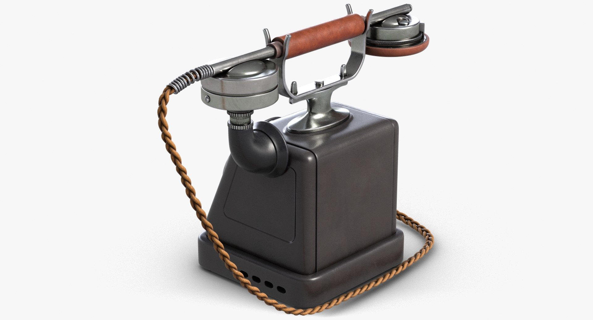 Retro Telephone 4 3D Model - TurboSquid 1358887