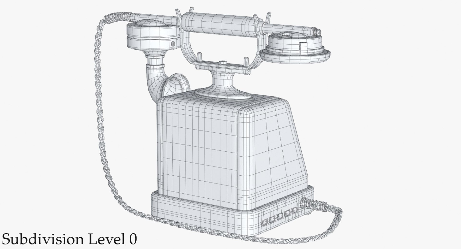 Retro Telephone 4 3D Model - TurboSquid 1358887