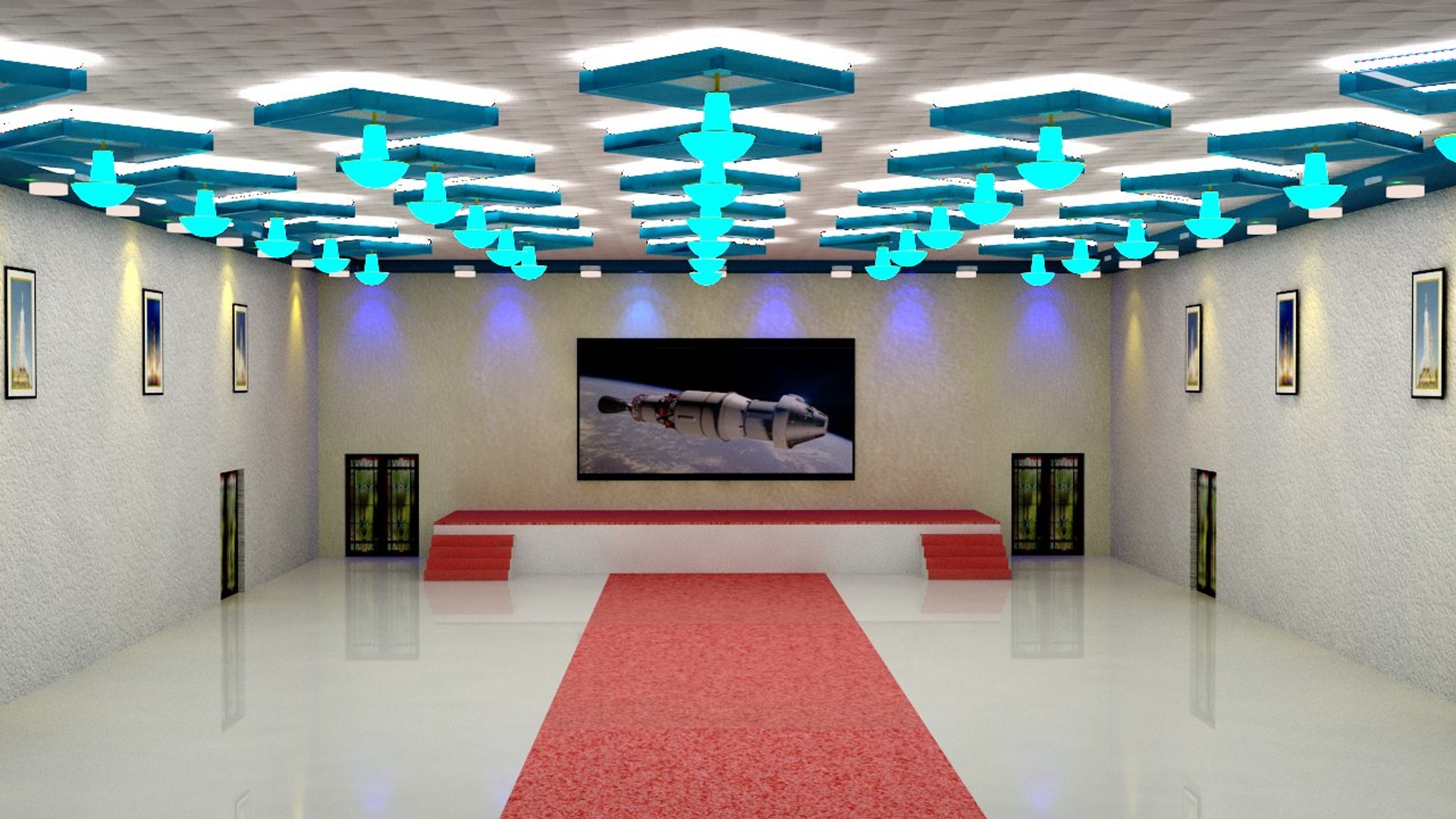Banquet Hall 3d Max