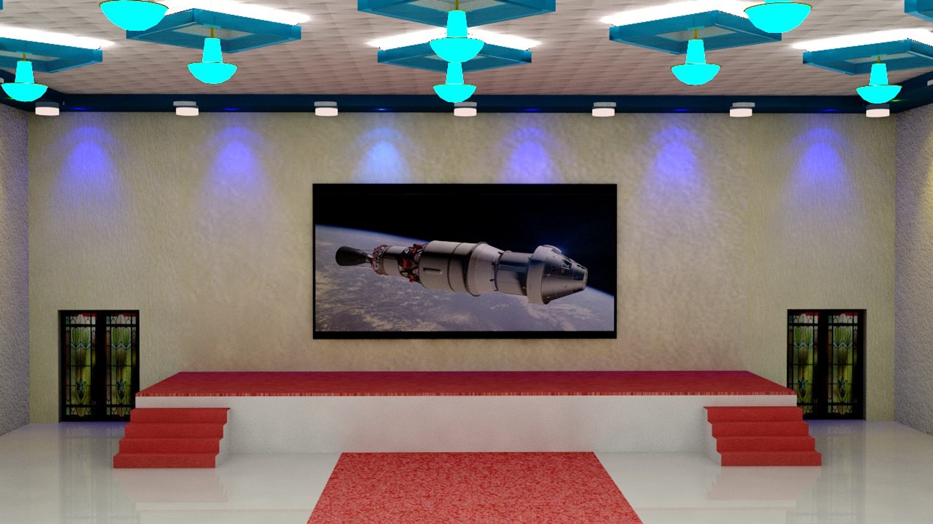 Banquet Hall 3d Max