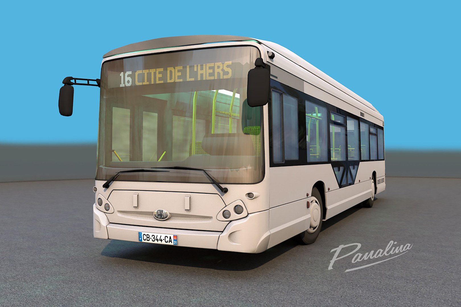 GX327 CityBus Model - TurboSquid 1961516