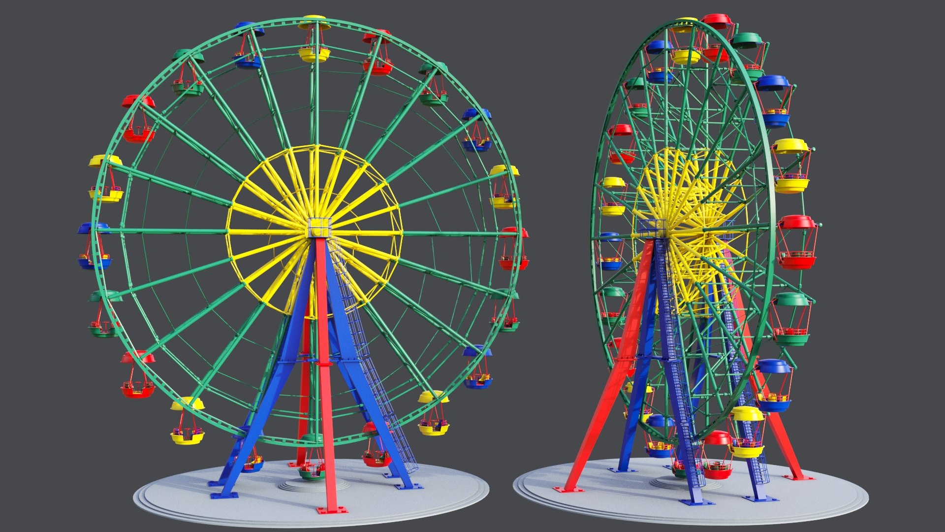3D Ferris Wheel - TurboSquid 1983555