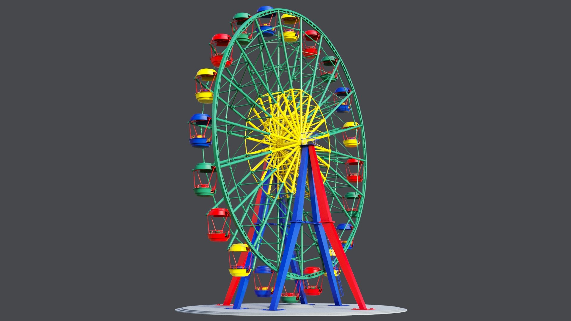 3D Ferris Wheel - TurboSquid 1983555