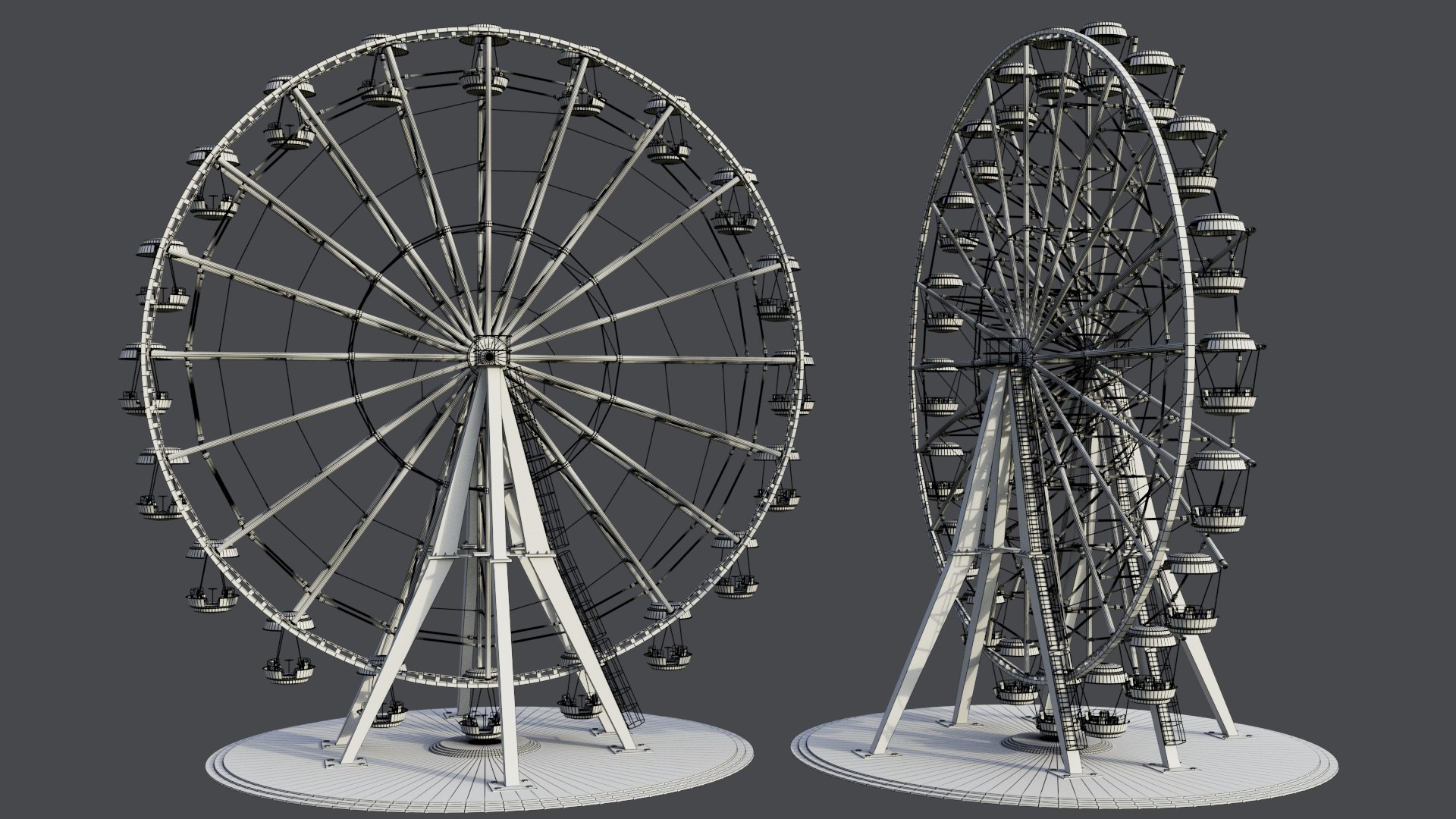 3D Ferris Wheel - TurboSquid 1983555