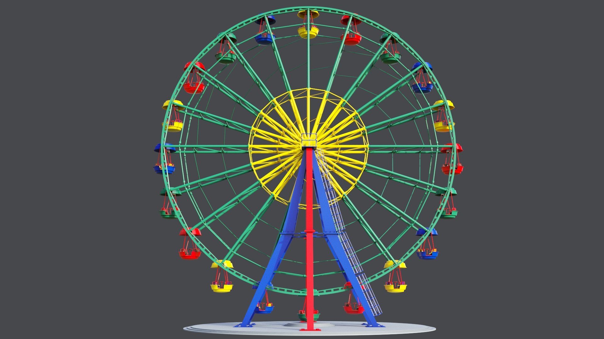 3D Ferris Wheel - TurboSquid 1983555