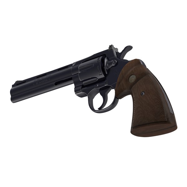 colt python black 3d 3ds