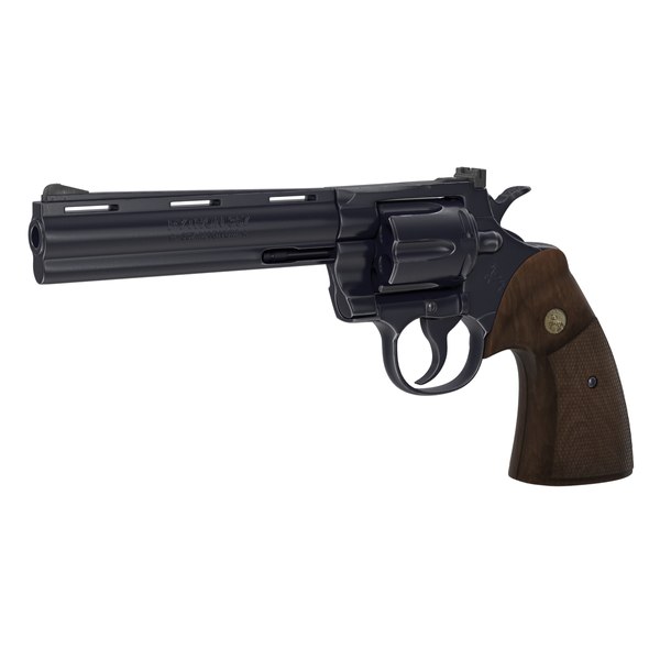 colt python black 3d 3ds