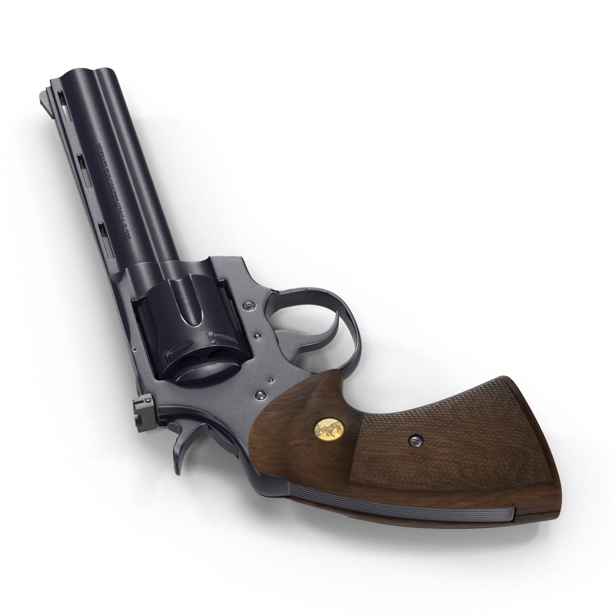 colt python black 3d 3ds