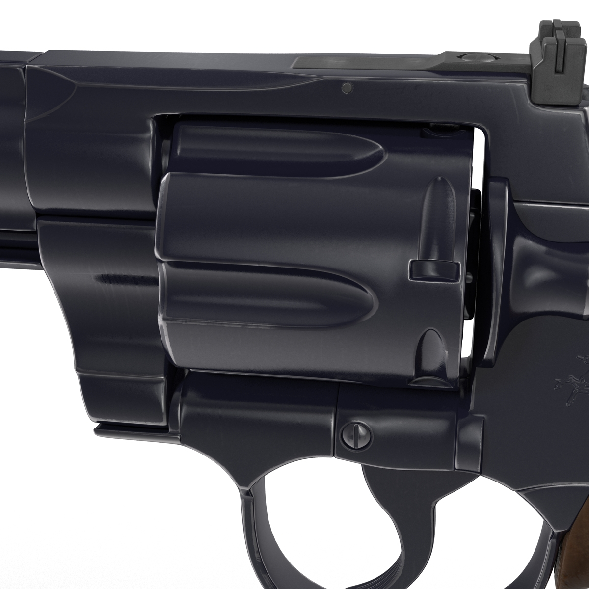 colt python black 3d 3ds
