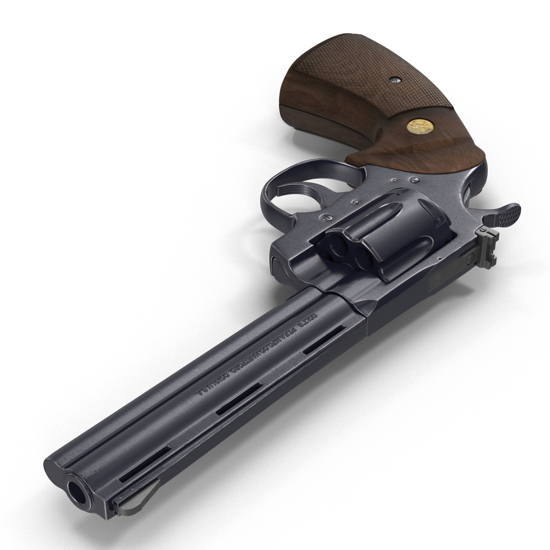 colt python black 3d 3ds