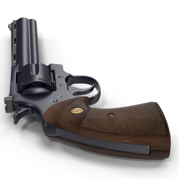 colt python black 3d 3ds