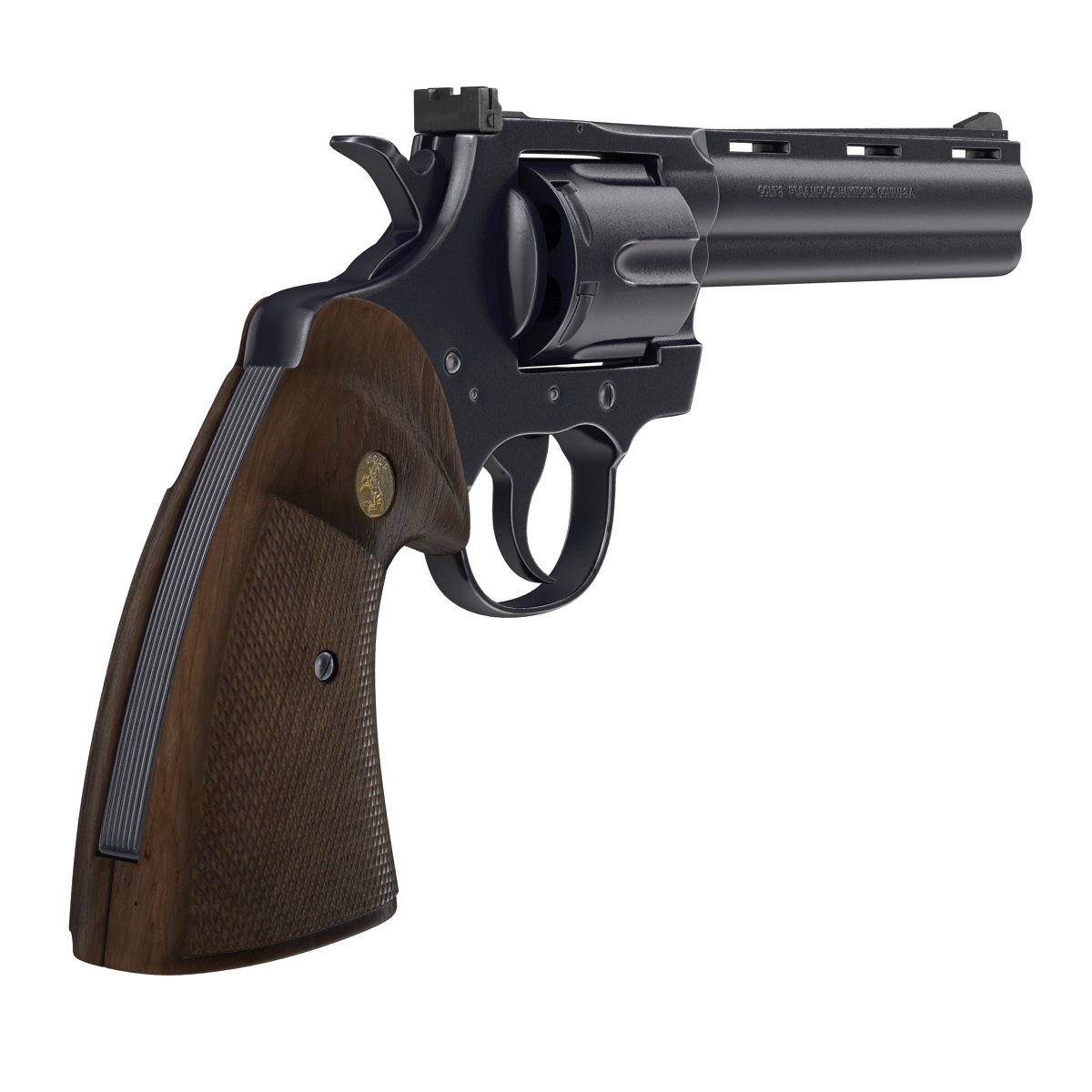 colt python black 3d 3ds