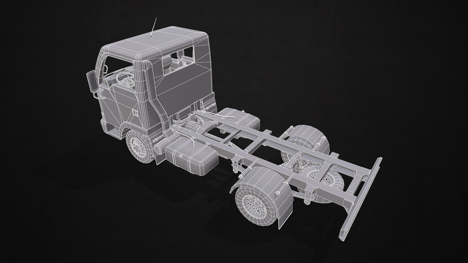 3D truck light chassis - TurboSquid 1681076