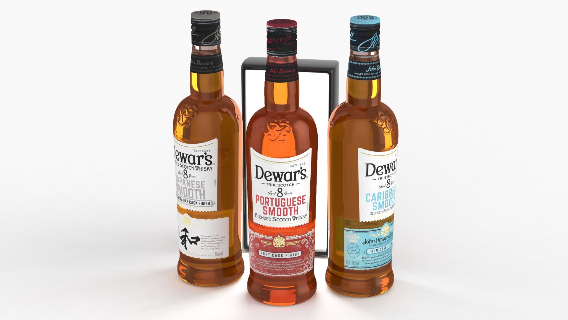 3D Alcohol Bottle Dewars Blended Scotch Whisky 700ml 2024 Collection ...