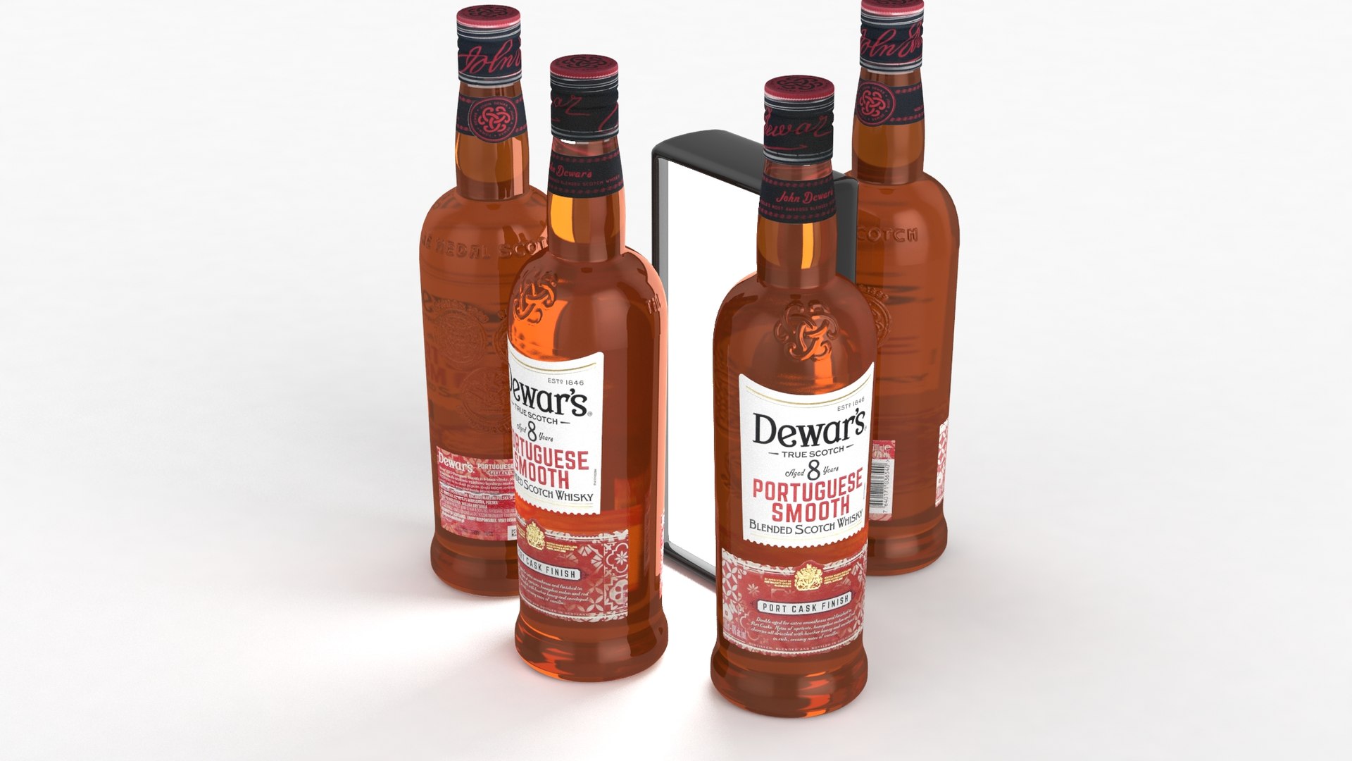 3D Alcohol Bottle Dewars Blended Scotch Whisky 700ml 2024 Collection - TurboSquid 2280986
