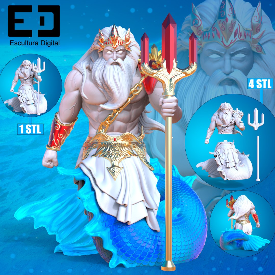 3D Model Poseidon - TurboSquid 2355733