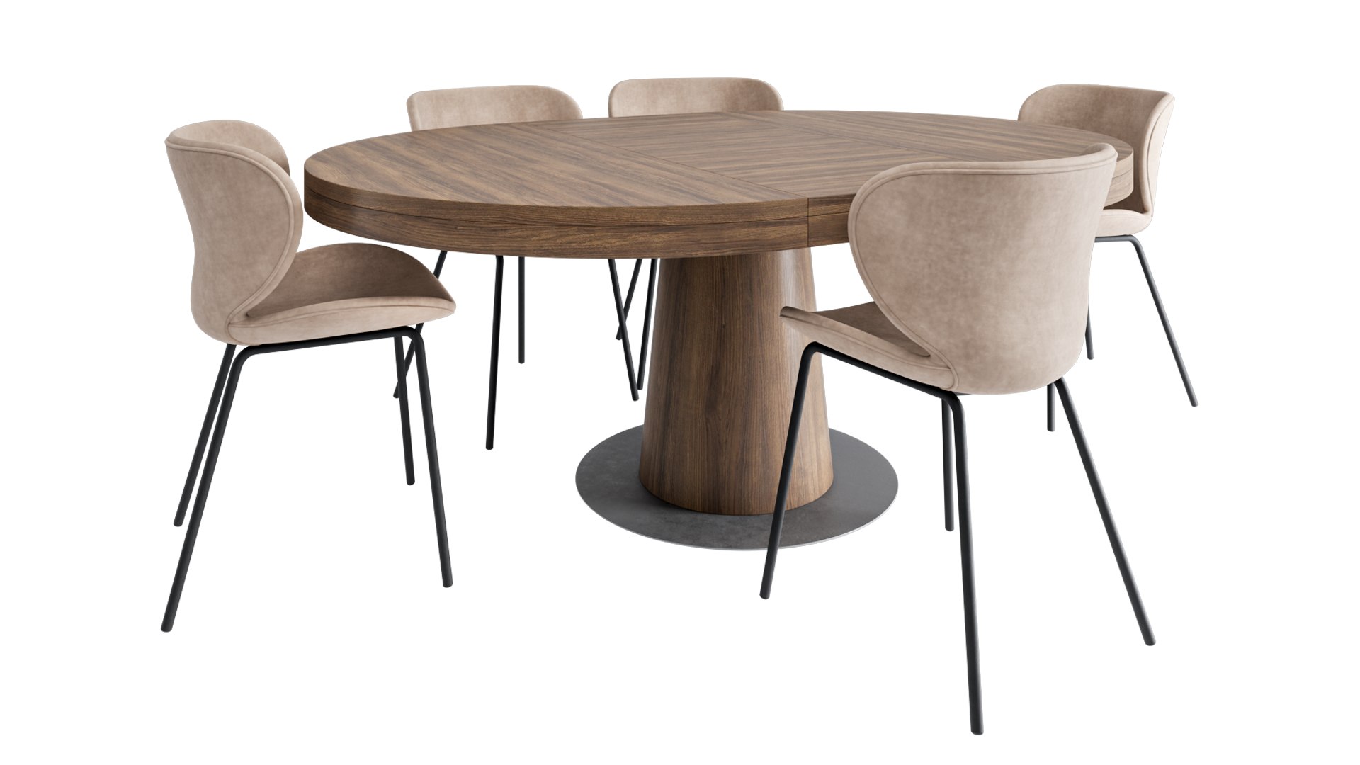Granada Dining Table And Hamilton Chair 3D Model - TurboSquid 2107993