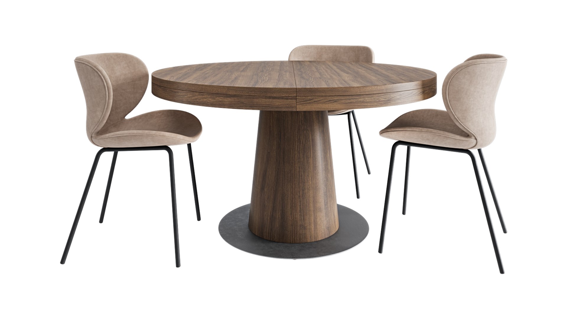 Granada Dining Table And Hamilton Chair 3D Model - TurboSquid 2107993