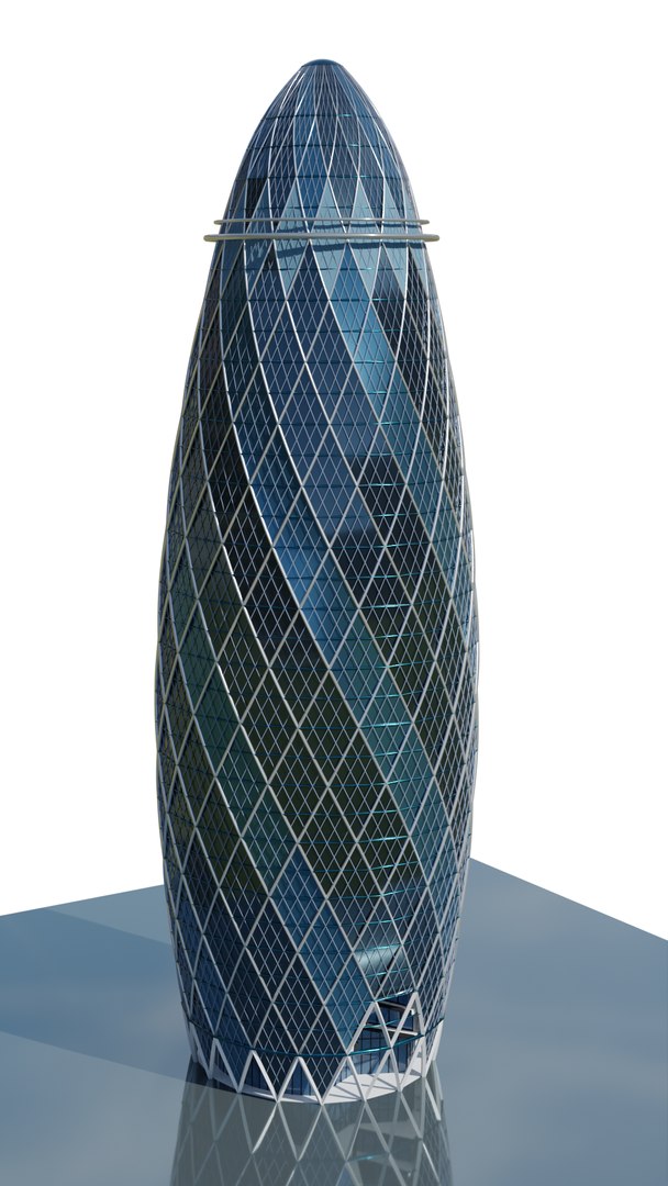 The Gherkin 3D Model - TurboSquid 2103908