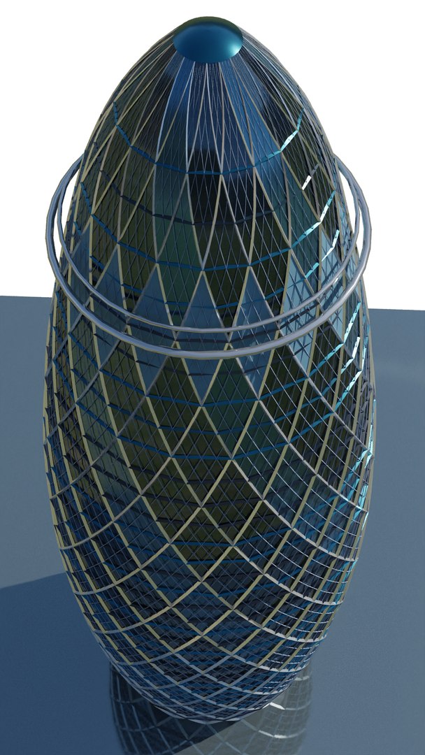The Gherkin 3D Model - TurboSquid 2103908