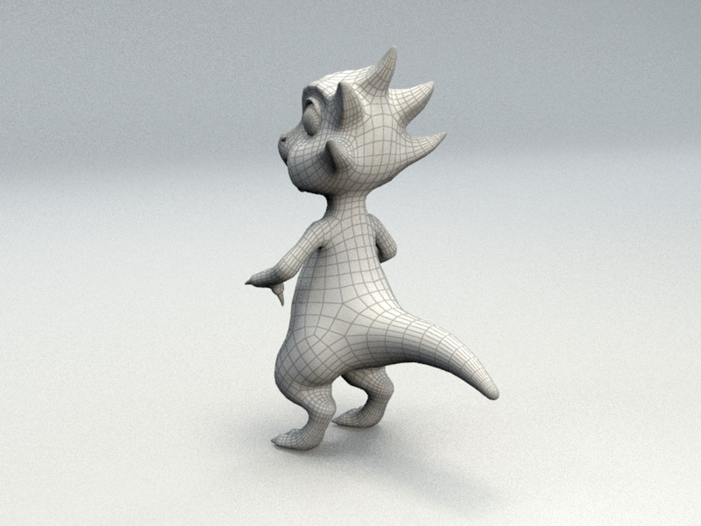 3D Cartoon Ruby Dragon - TurboSquid 1761997