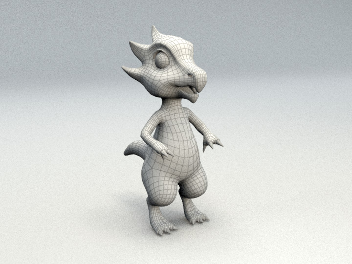 3D Cartoon Ruby Dragon - TurboSquid 1761997