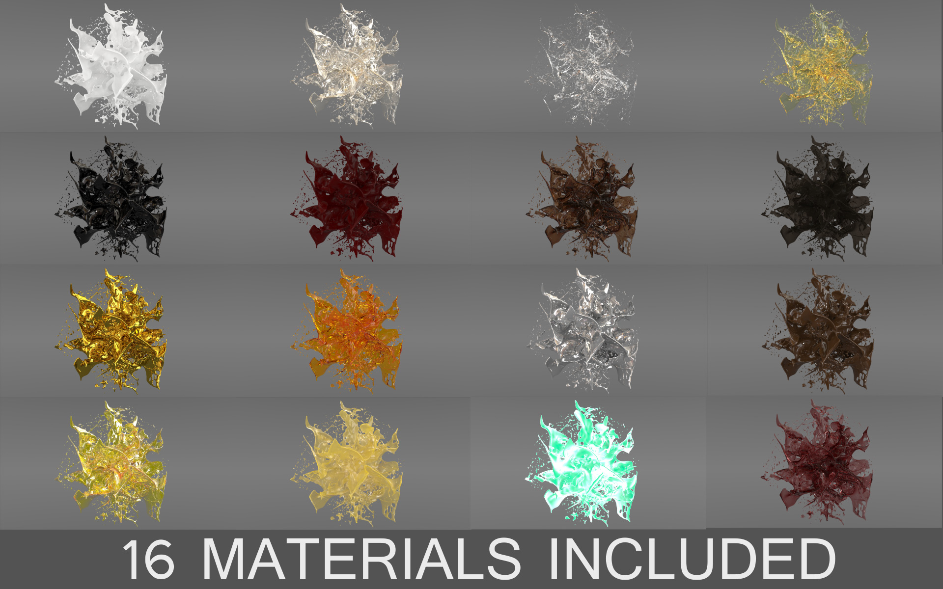 3D liquid splash pack realflow - TurboSquid 1448736