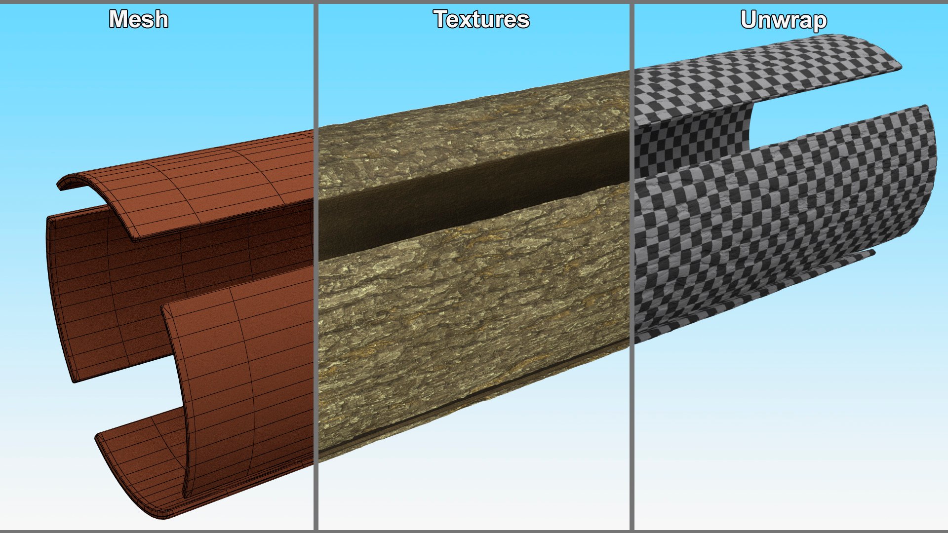 3D Structure Of Wood Bark - TurboSquid 2274460