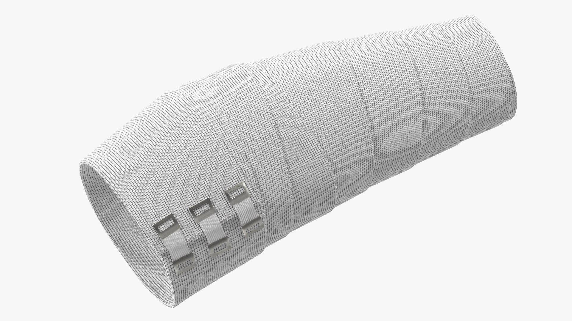 3D Model Elastic Bandage White With Clamps Wrapped Around Leg On ...