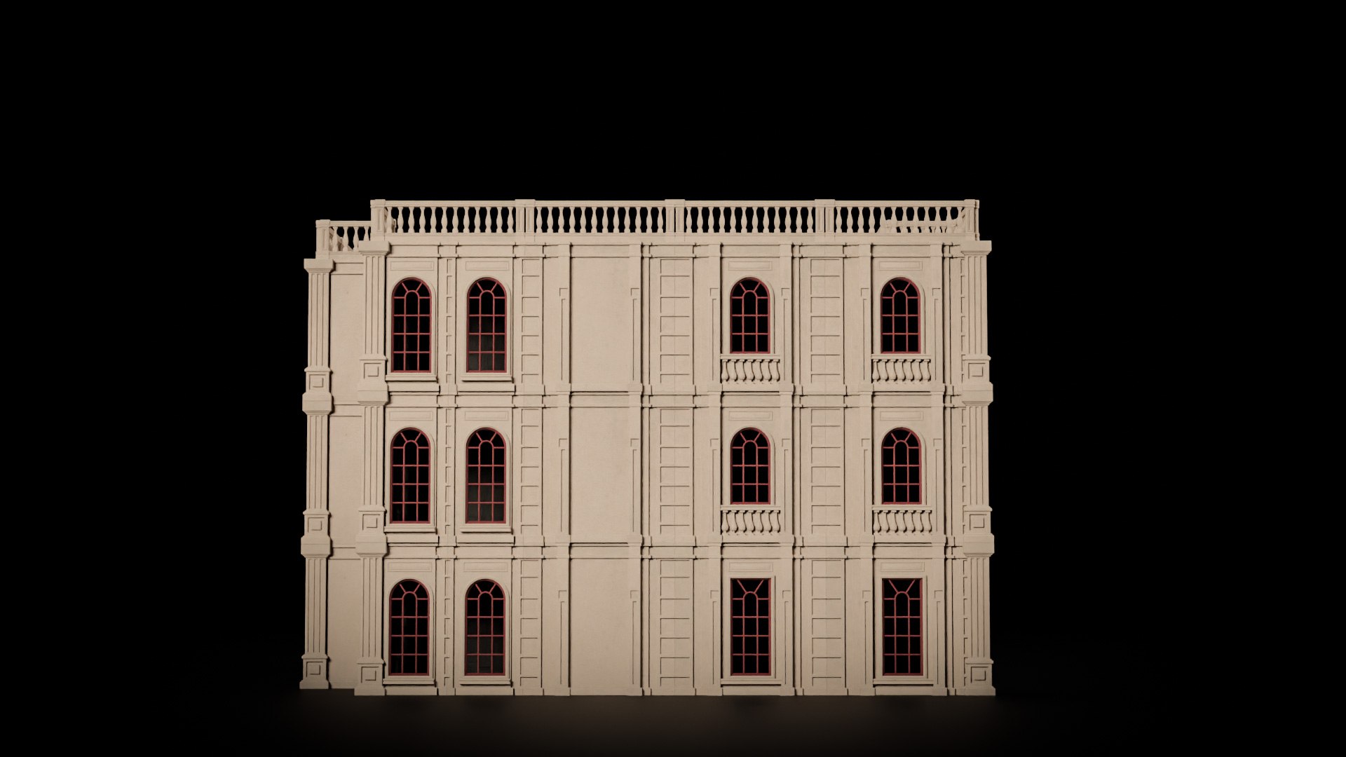 CLASSIC EUROPEAN KITBASH 05 MODULAR BUILDING WITH INTERIOR Model ...