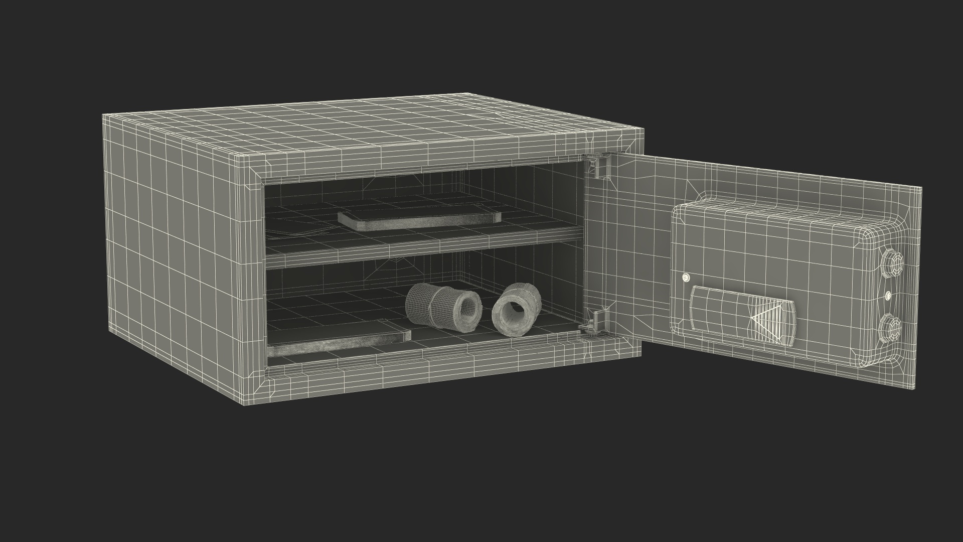 3D Digital safe with money model - TurboSquid 2063613