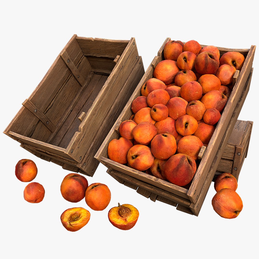 Peaches Crate Stand Box 3D model - TurboSquid 1929062