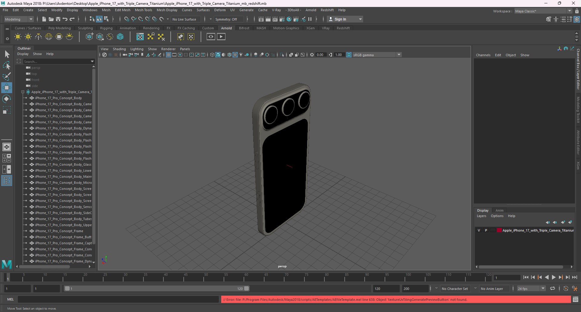 3D Model Apple IPhone 17 With Triple Camera Titanium - TurboSquid 2362509