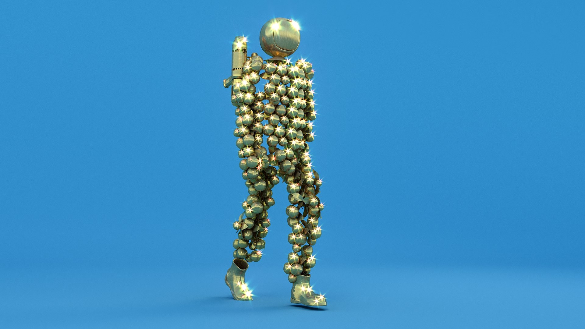 3D GOLD MAN NFT - TurboSquid 1883989