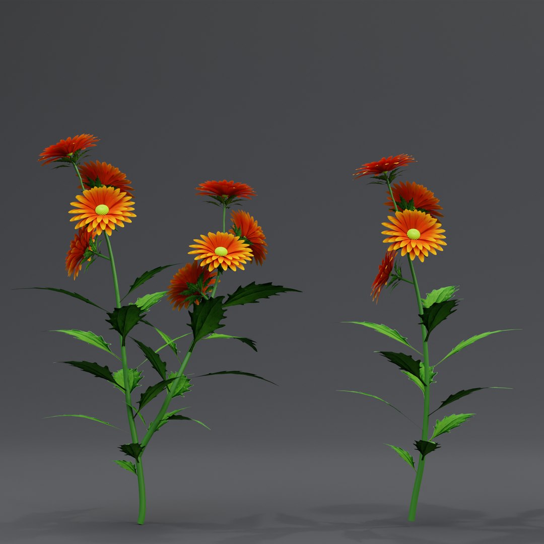 3d Flower Plant 3D Model - TurboSquid 2087056