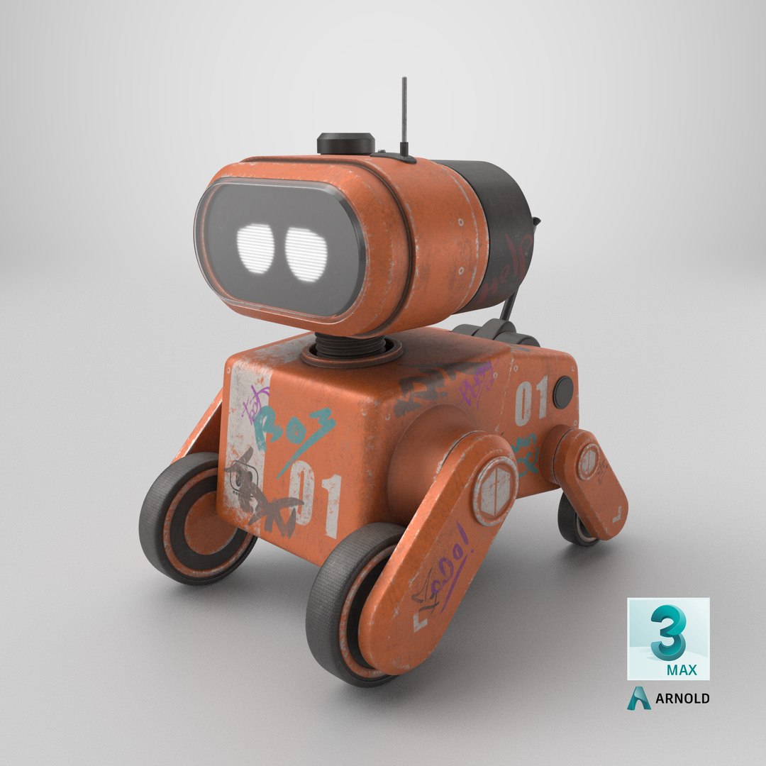 Cute Robot Model - TurboSquid 2211444