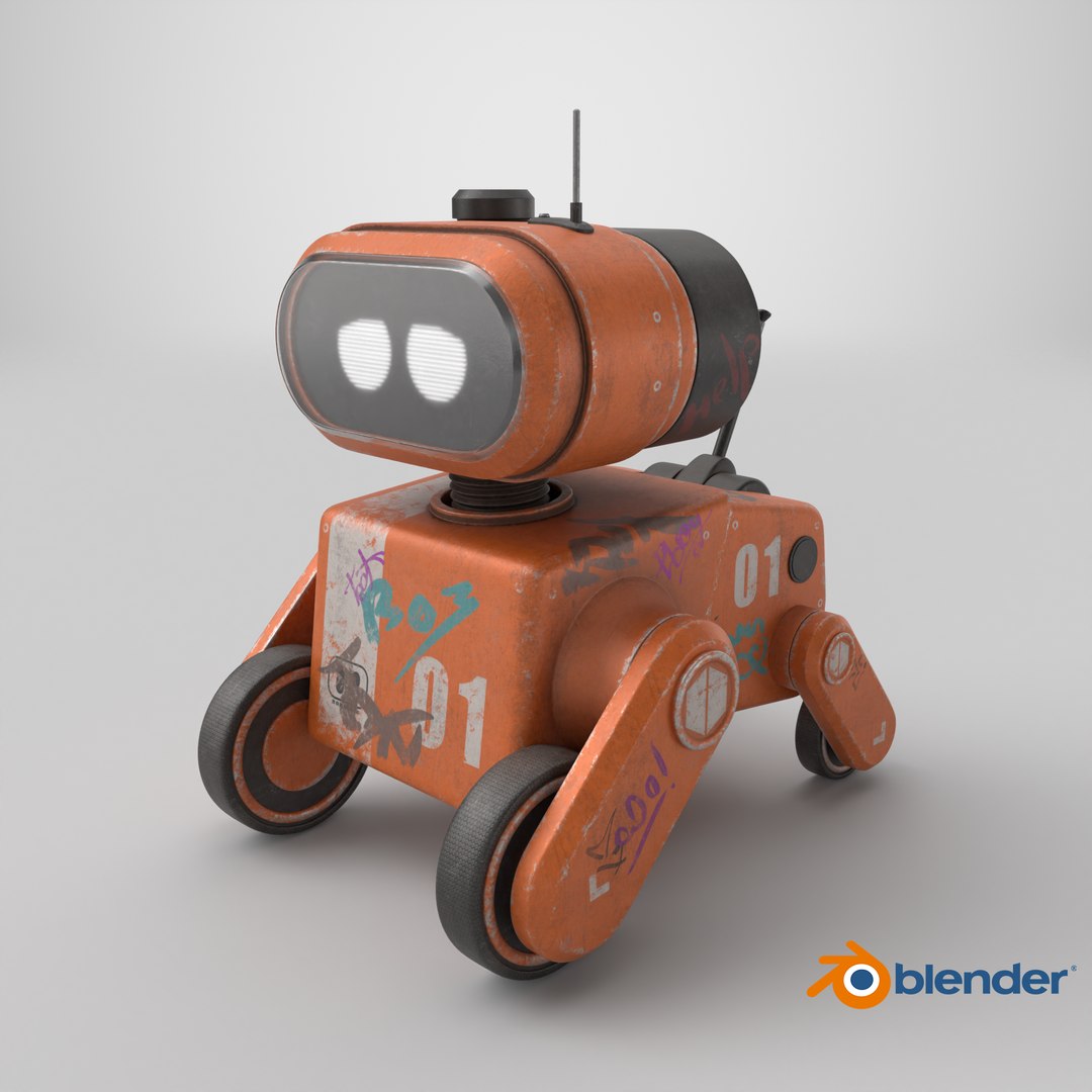 Cute Robot Model - TurboSquid 2211444